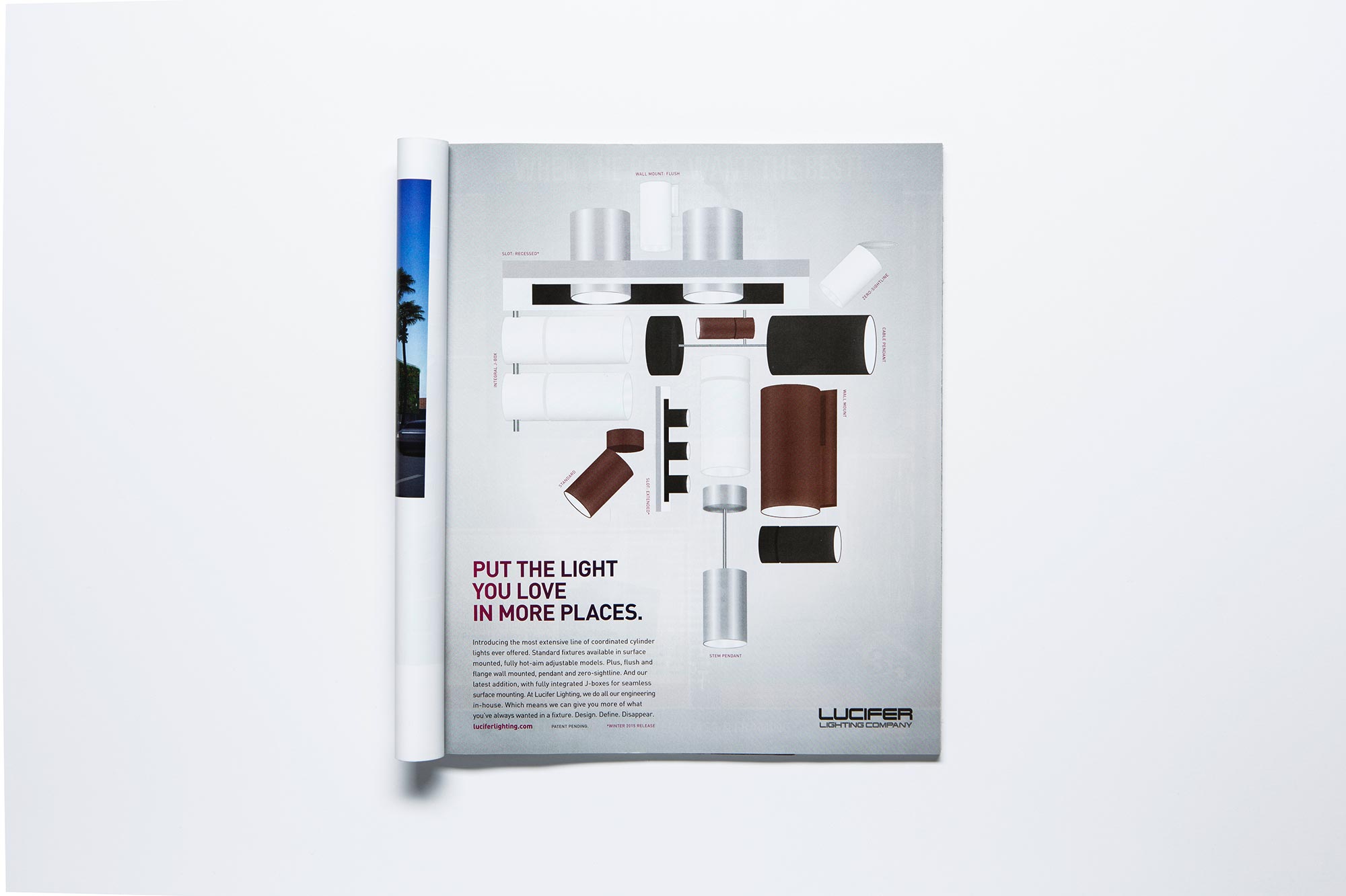 Lucifer Lighting Company Tradeshow Booth and Ads | Gensler