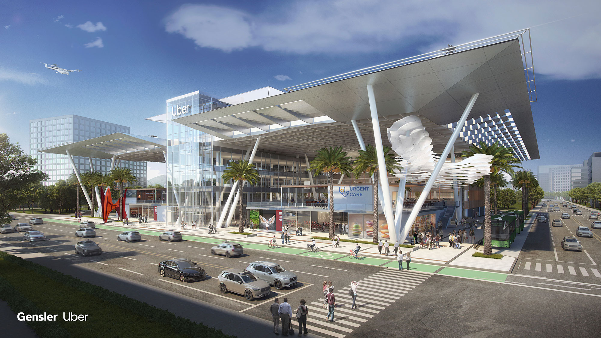 Uber Skyport Mobility Hub Concept | Projects | Gensler