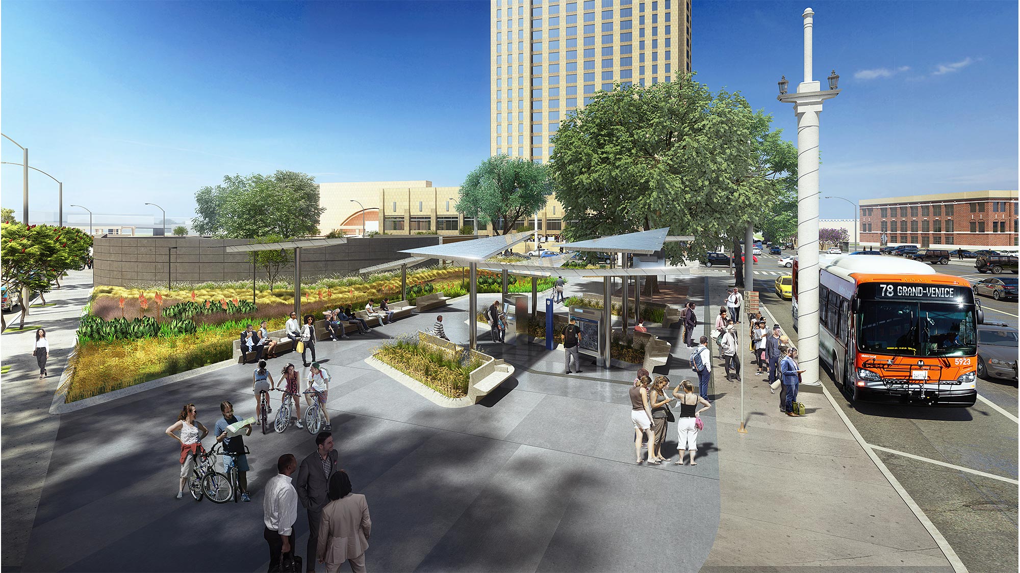 Cesar Chavez Transit Pavilion at Los Angeles Union Station | Gensler