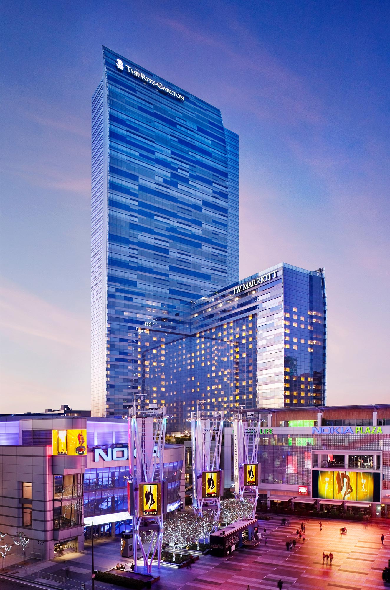 The Ritz-Carlton Hotel & Residences and JW Marriott at L.A. LIVE | Gensler