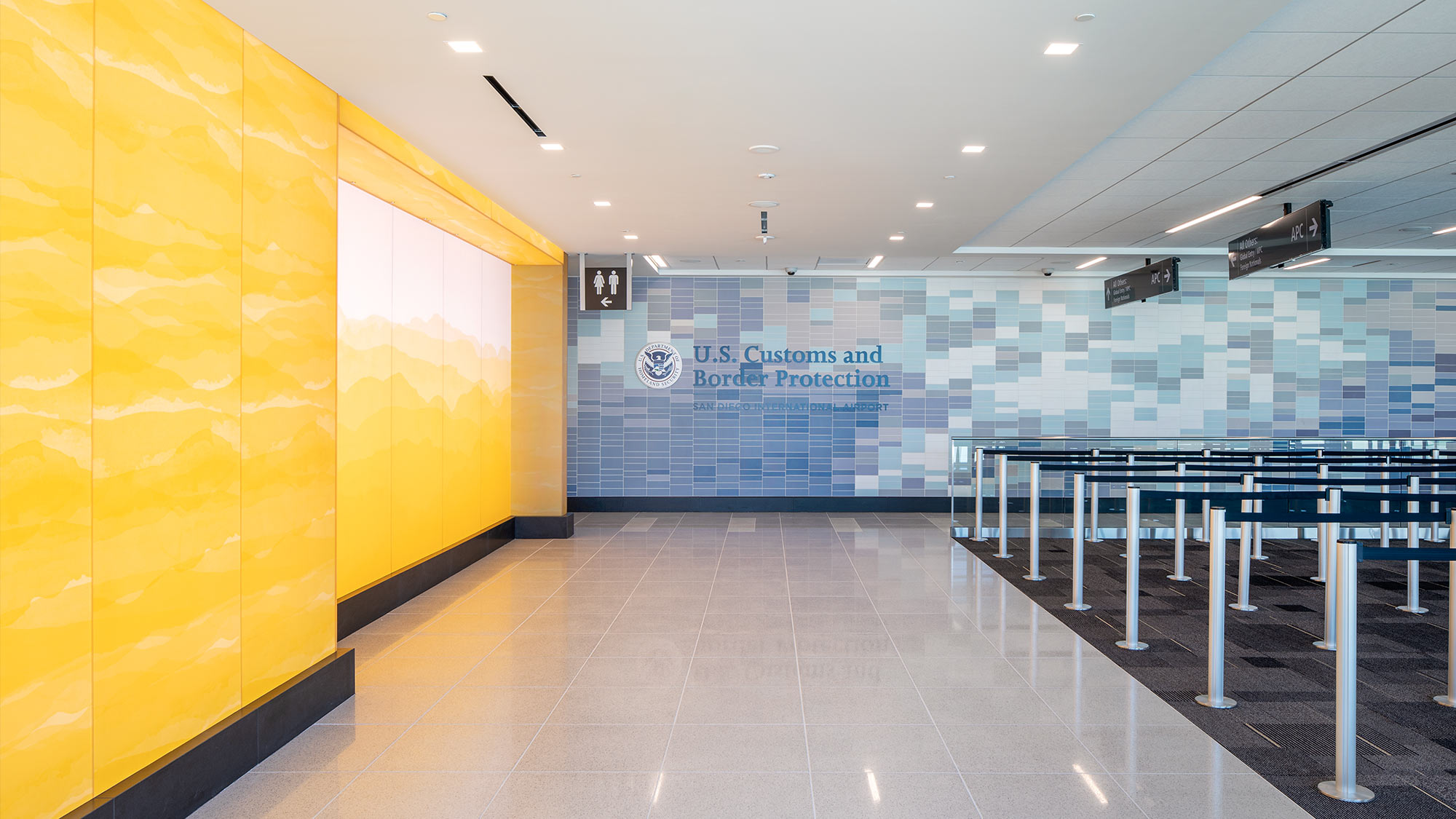 San Diego International Airport, Federal Inspection Services Facility ...